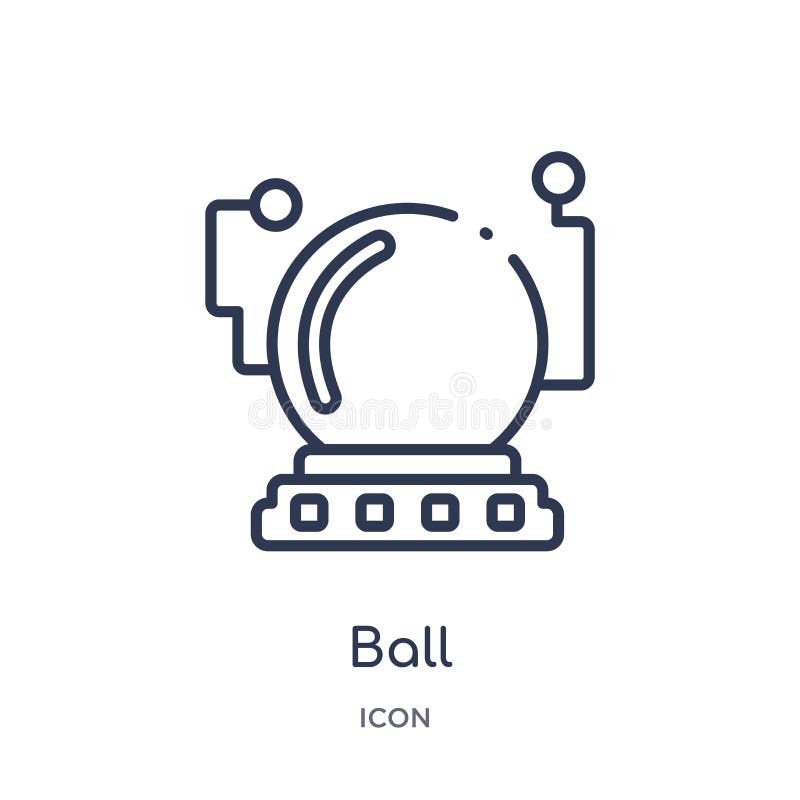 Linear Ball Pit Icon from Activity and Hobbies Outline Collection. Thin ...