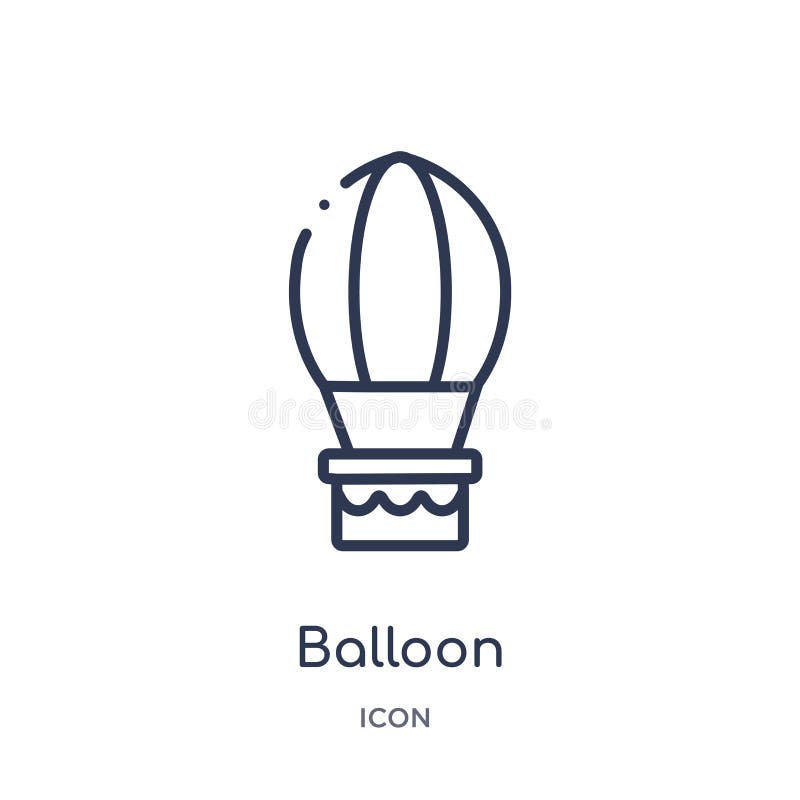 Linear Balloon Icon from Accommodation Outline Collection. Thin Line ...