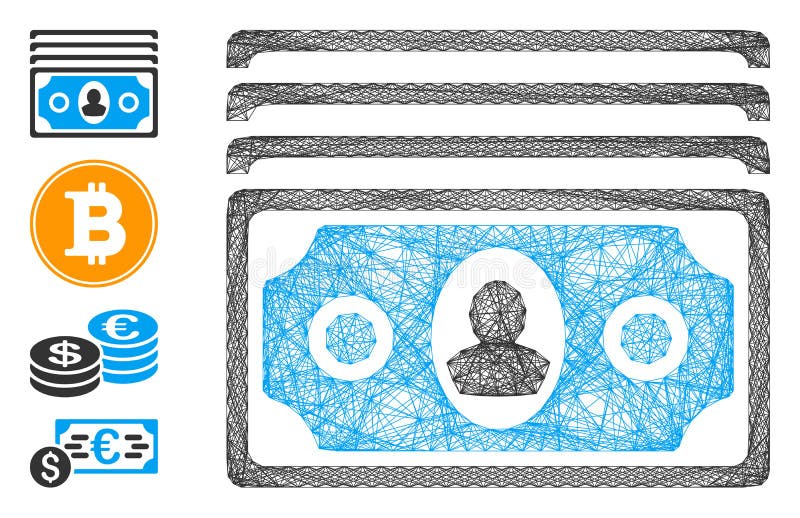 Linear Banknotes Vector Mesh Editorial Stock Photo - Illustration of ...