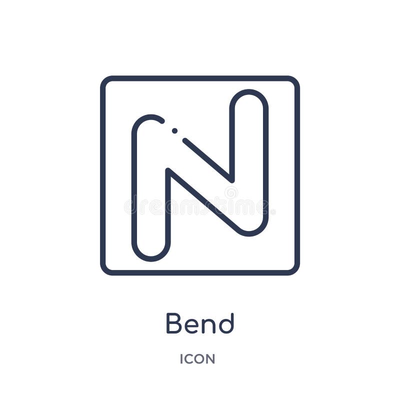 Bending Icon in Trendy Design Style. Bending Icon Isolated on White ...