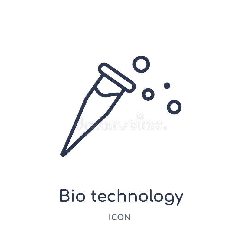 Linear Bio Technology Icon from General Outline Collection. Thin Line ...