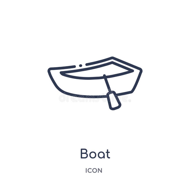 Linear Boat Capsizes Icon from Meteorology Outline Collection. Thin ...
