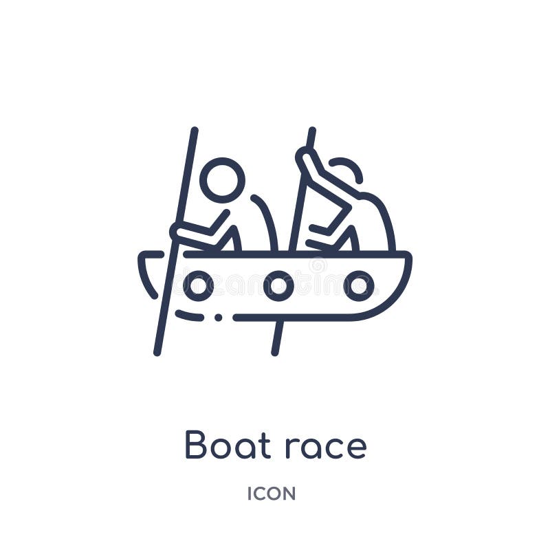 Linear Boat Race Icon from Activity and Hobbies Outline Collection ...