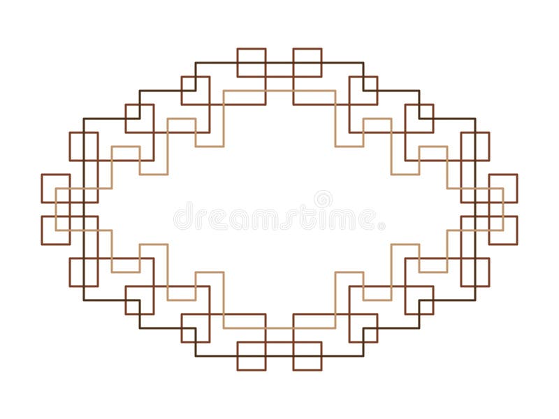 The Linear Border, Frame. Vector Illustration Stock Vector ...