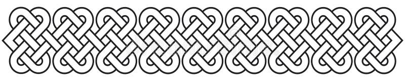Celtic knot braided border stock vector. Illustration of celtic - 213412974