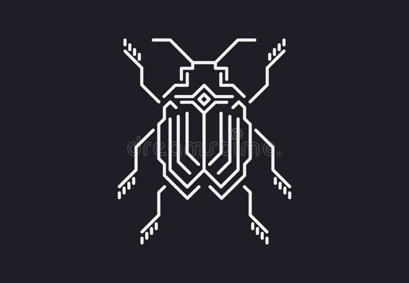 Techno beetle stock illustration. Illustration of techno - 63557141