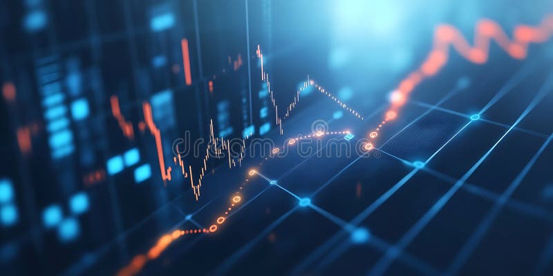 Linear Business Growth Graph with Minimal Lines, Clean Layout Stock ...