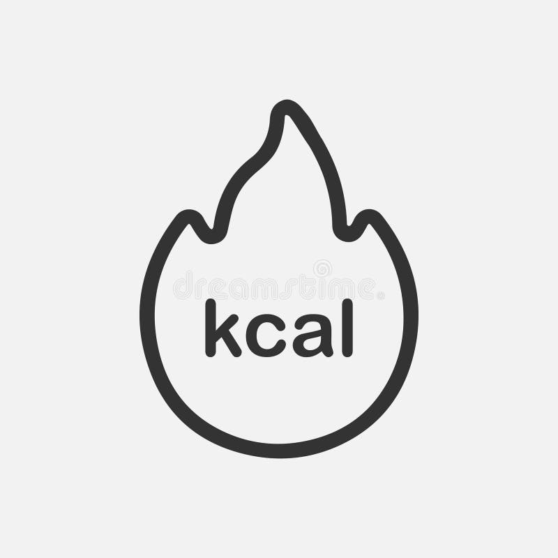 Calories Icon Vector Isolated on White Background, Calories Sign , Thin ... Calories Icon Vector Isolated on White Background, Calories Sign , Thin ...