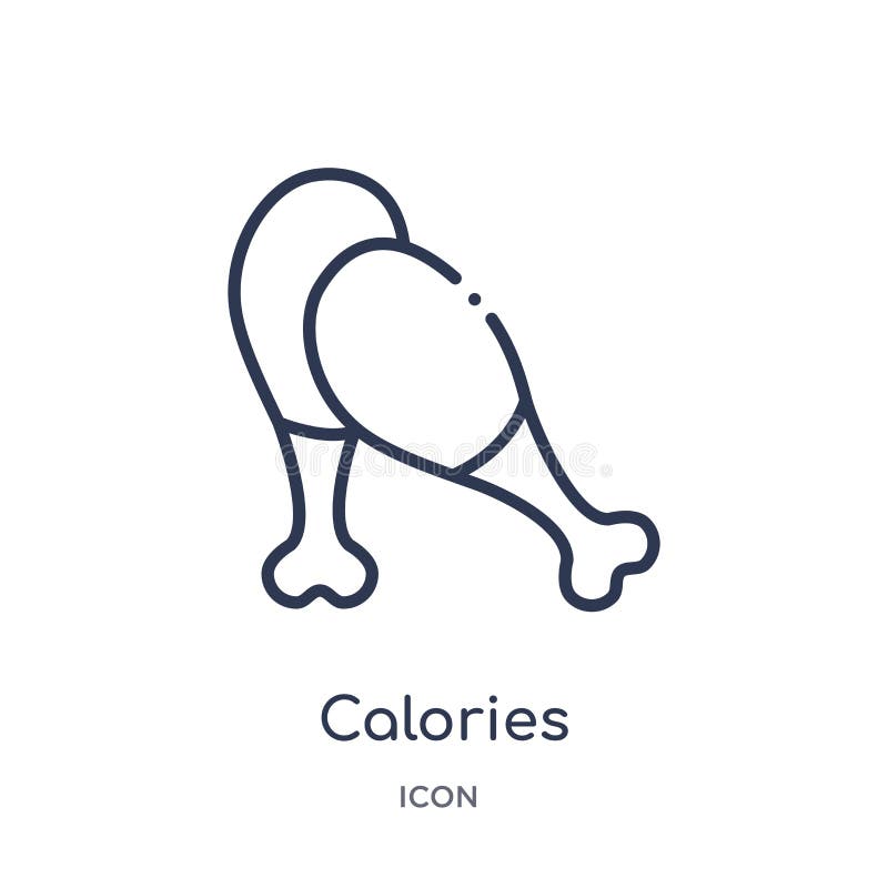 Outline Calories Vector Icon. Isolated Black Simple Line Element ... Outline Calories Vector Icon. Isolated Black Simple Line Element ...