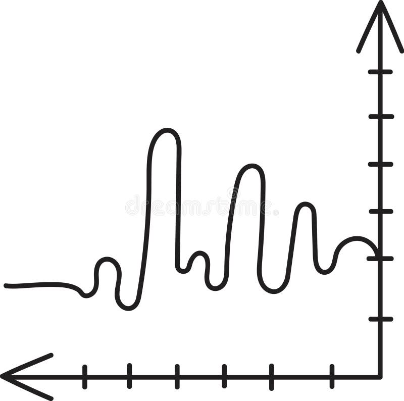 Linear Chart Doodle stock vector. Illustration of symbol - 290751630