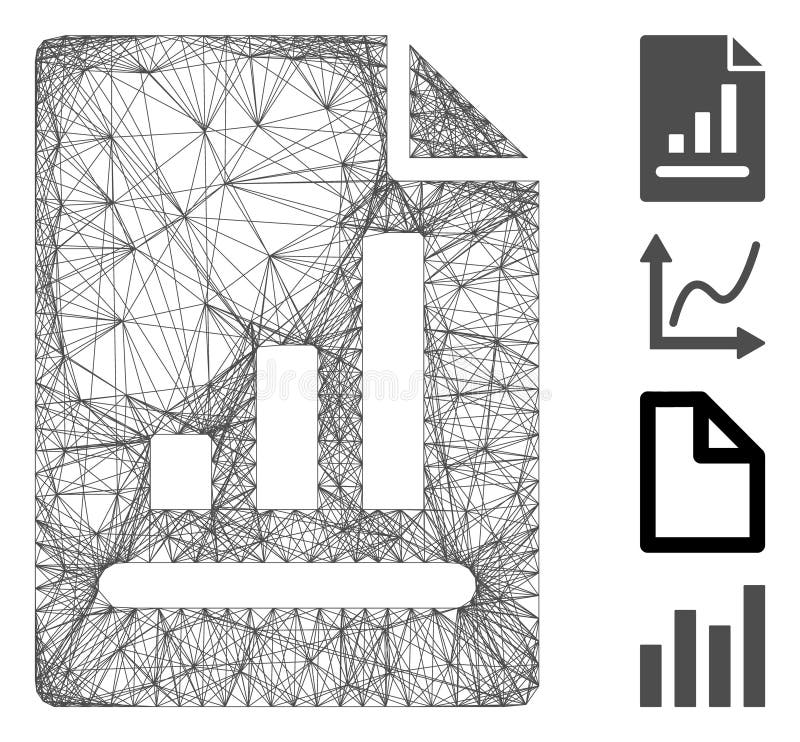 Linear Chart Page Vector Mesh Stock Vector - Illustration of crossing ...