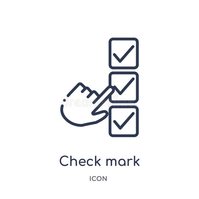 Check Mark Outline Icon Stock Illustrations – 32,525 Check Mark Outline ...