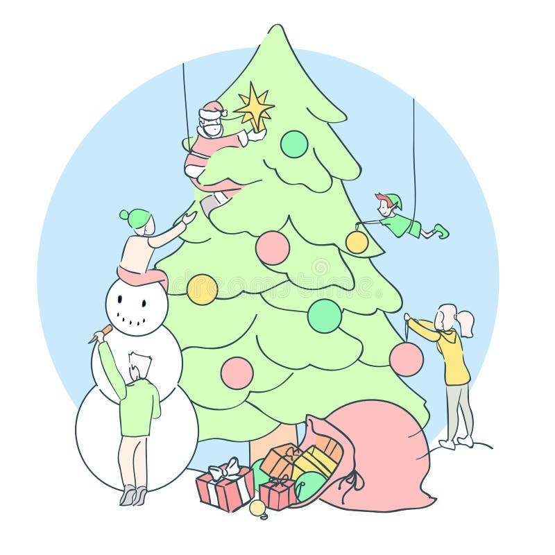 Teamwork tree stock vector. Illustration of isolated - 86563834