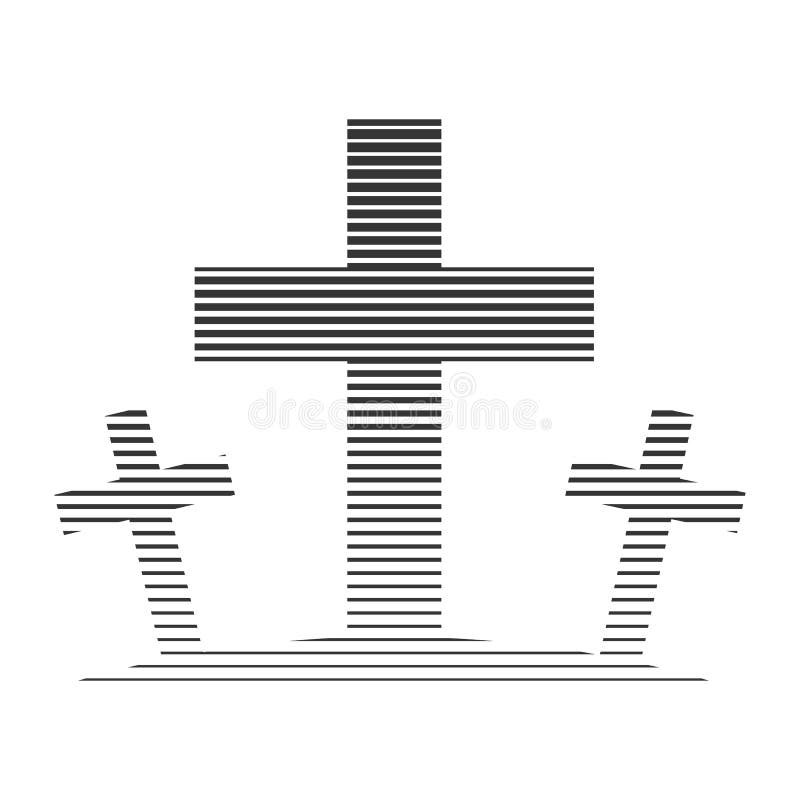 Linear Church Logo Christian Symbol Church Building Stock Vector