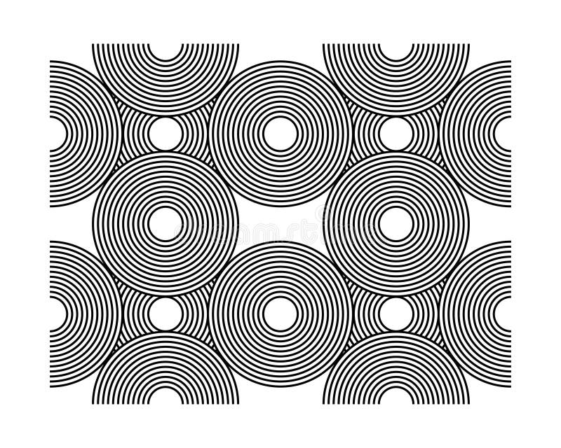 Linear Circles of a Rainbow Arch on a Black Marble Background. Vector ...