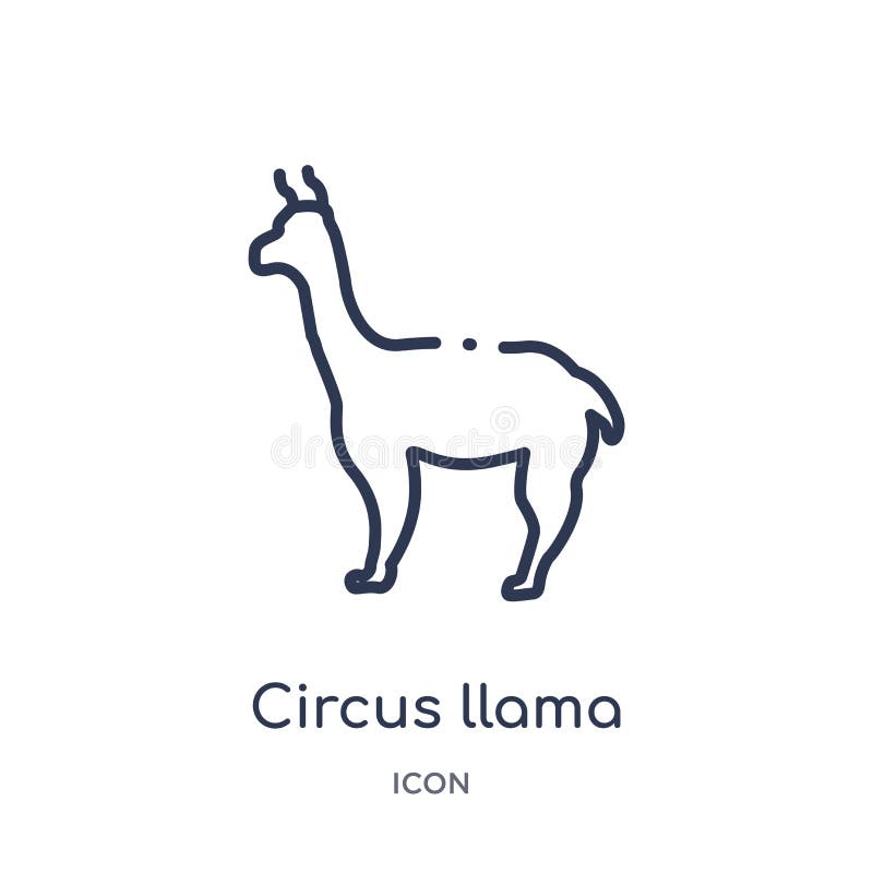 Llama icon, cartoon style stock vector. Illustration of card - 104471030