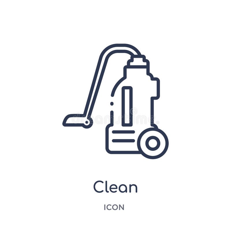 Linear Clean Room Icon from Cleaning Outline Collection. Thin Line ...