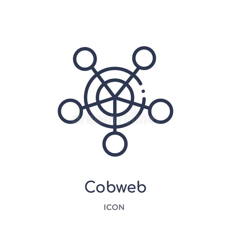Linear Cobweb Icon from Infographics Outline Collection. Thin Line ...