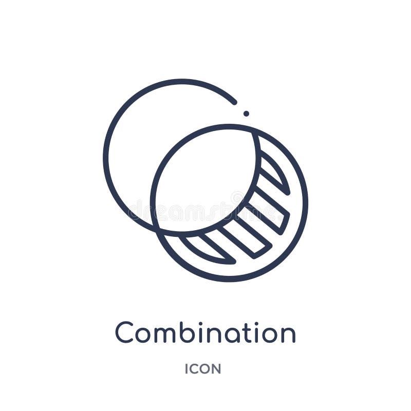 Combination Icon in Trendy Design Style. Combination Icon Isolated on ...