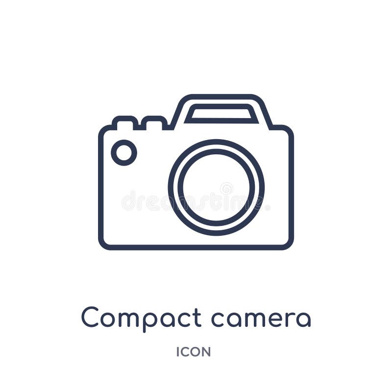 Linear Compact Camera Icon from Electronic Stuff Fill Outline ...