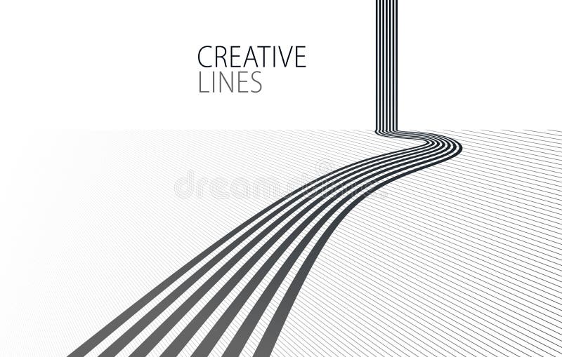 Linear Composition Vector Road To Horizon, Abstract Background with ...