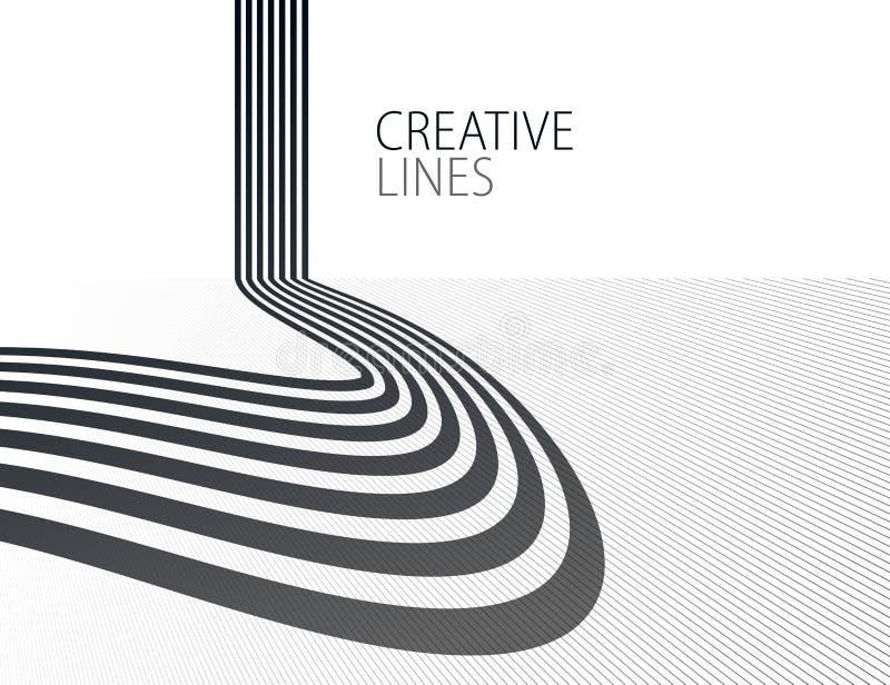 Linear Composition Vector Road To Horizon, Abstract Background with ...