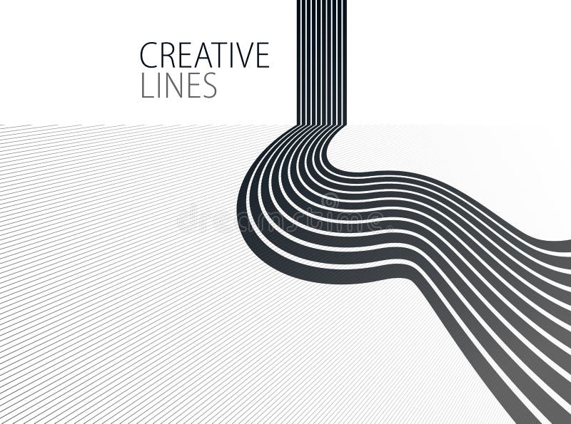Linear Composition Vector Road To Horizon, Abstract Background with ...