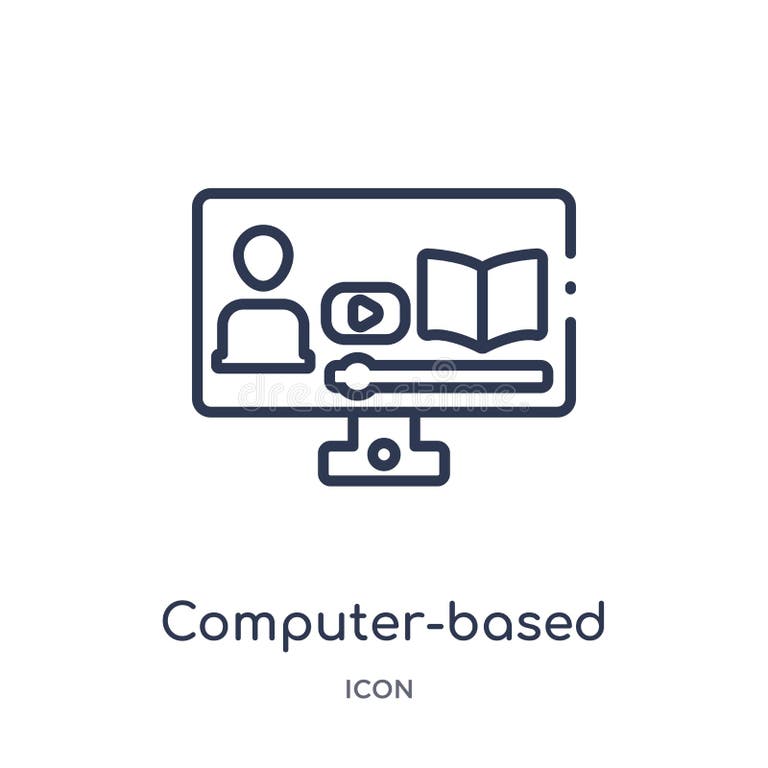Linear Computer-based Training Icon from Elearning and Education ...