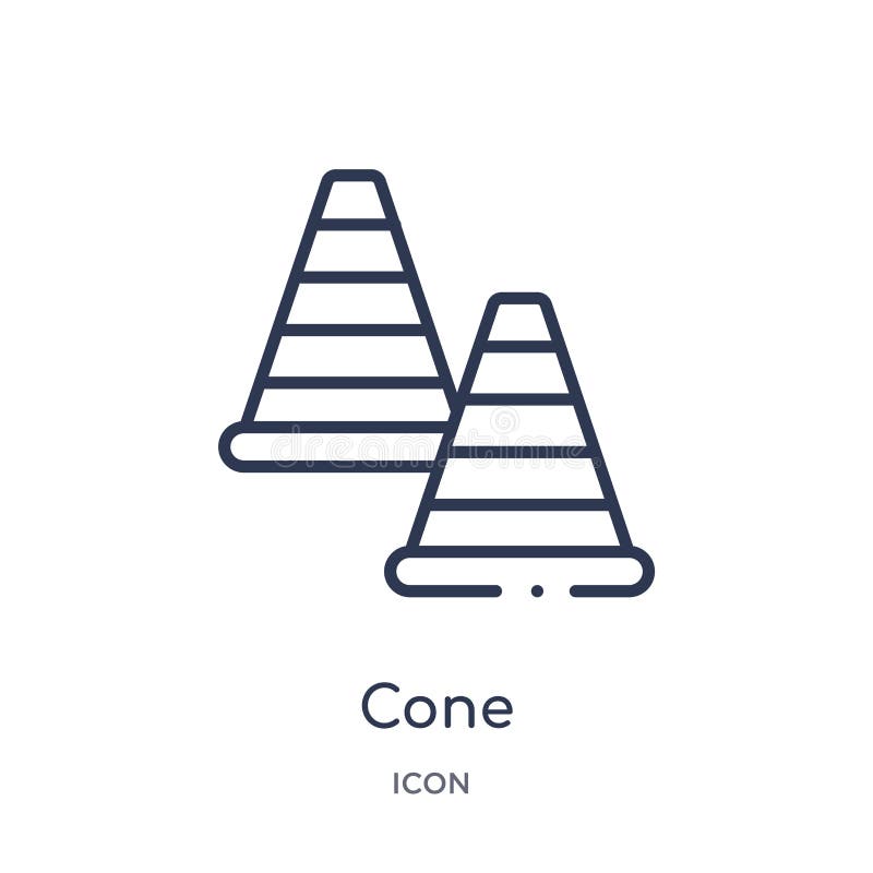 Cone Icon In Trendy Design Style Cone Icon Isolated On White Background Stock Vector
