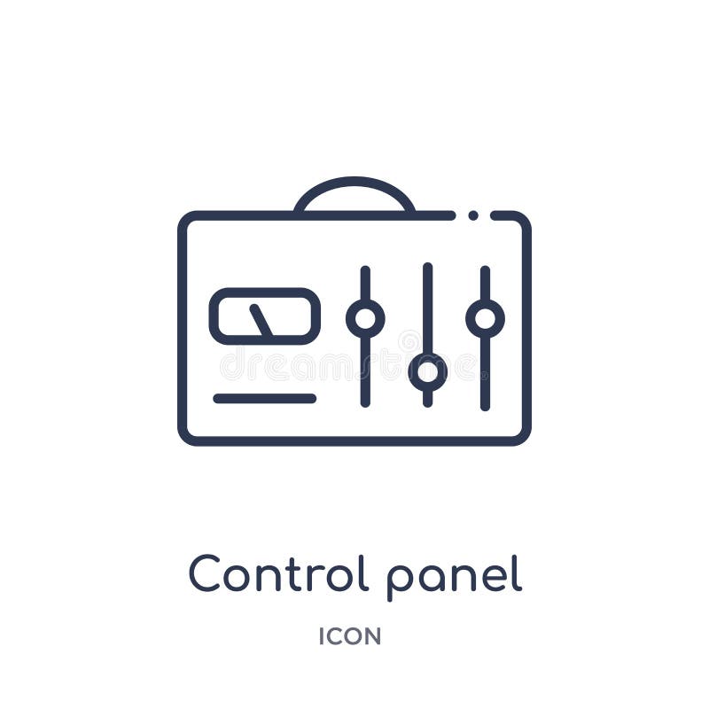 Linear Control Check Icon from Airport Terminal Outline Collection ...