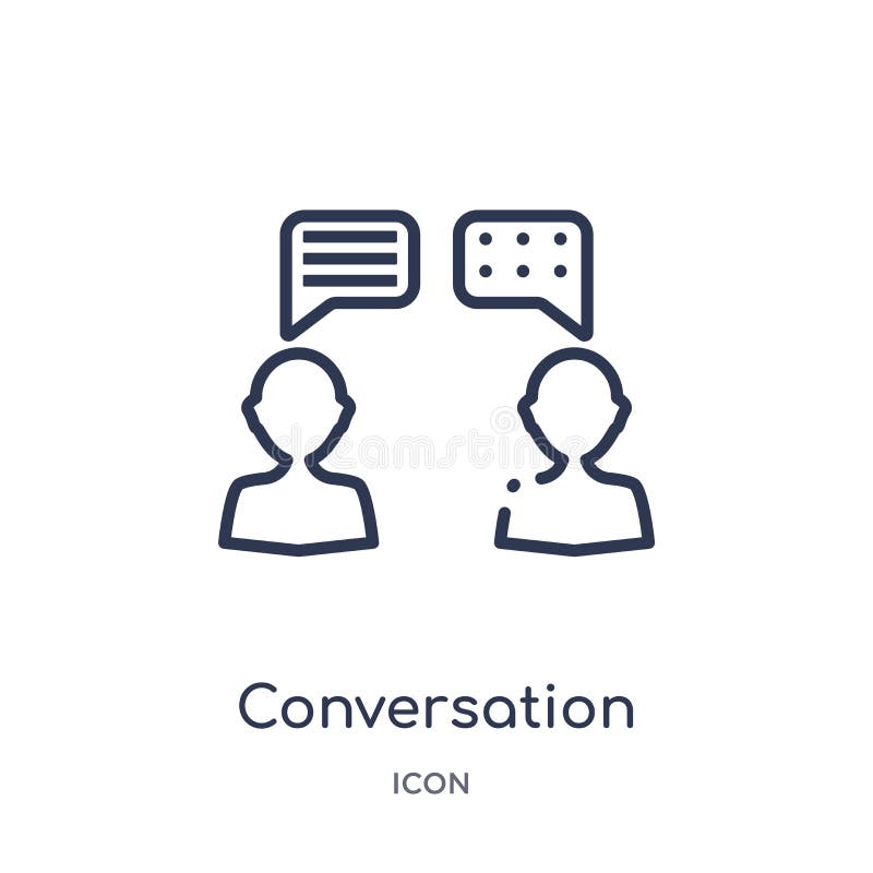 Conversation Icon Outline Stock Illustrations – 29,594 Conversation ...