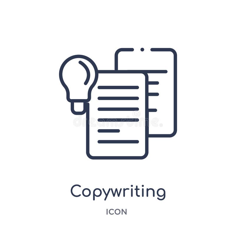 Linear Copywriting Icon from General Outline Collection. Thin Line ...