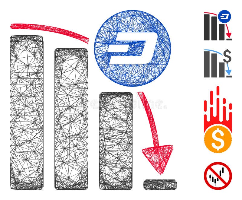 Linear Dashcoin Epic Fall Chart Vector Mesh Stock Vector - Illustration ... Linear Dashcoin Epic Fall Chart Vector Mesh Stock Vector - Illustration ...