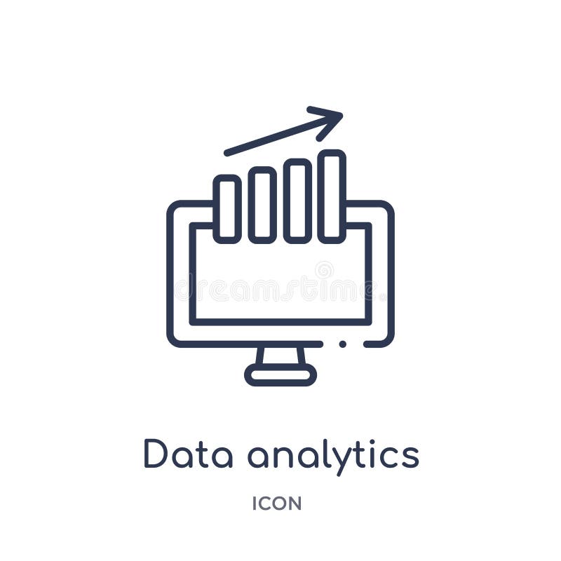 Linear Data Analytics Icon from Business and Analytics Outline ... Linear Data Analytics Icon from Business and Analytics Outline ...