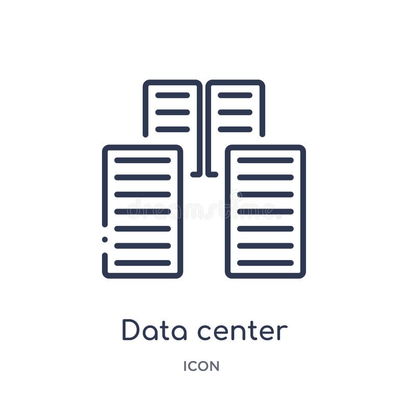 Linear Data Streaming Icon From Internet Security And Networking Outline Collection Thin Line