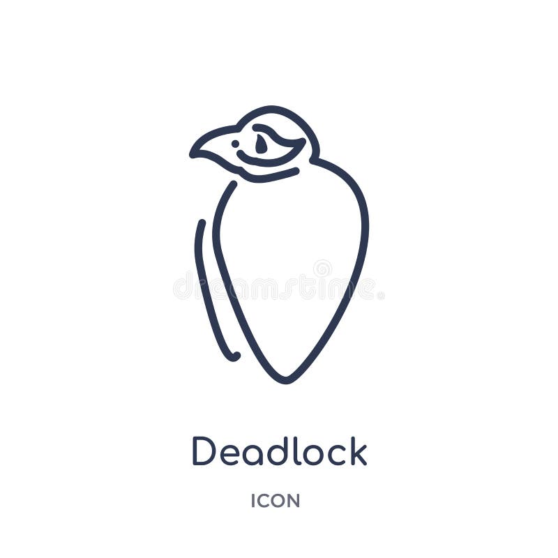 Deadlock Icon in Trendy Design Style. Deadlock Icon Isolated on White ...
