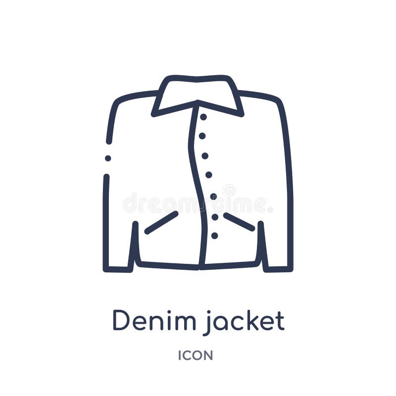 Denim Jacket Outline Stock Illustrations – 1,195 Denim Jacket Outline ...