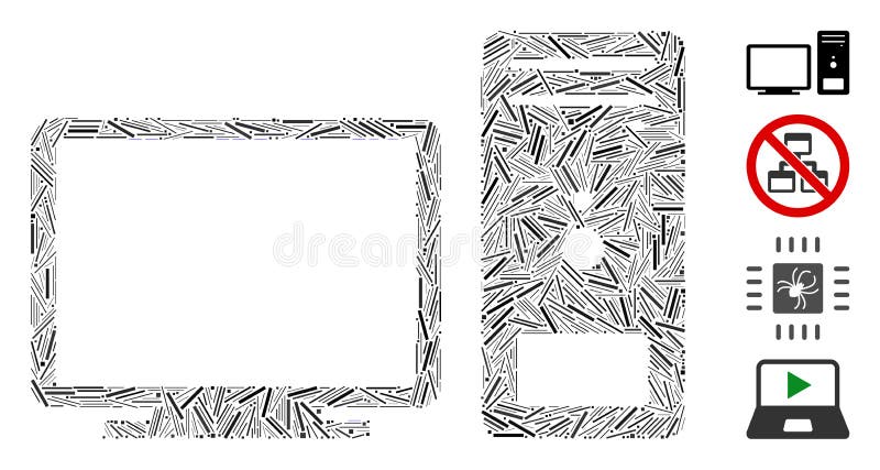 Computer Hardware Collage Stock Illustrations – 728 Computer Hardware ...