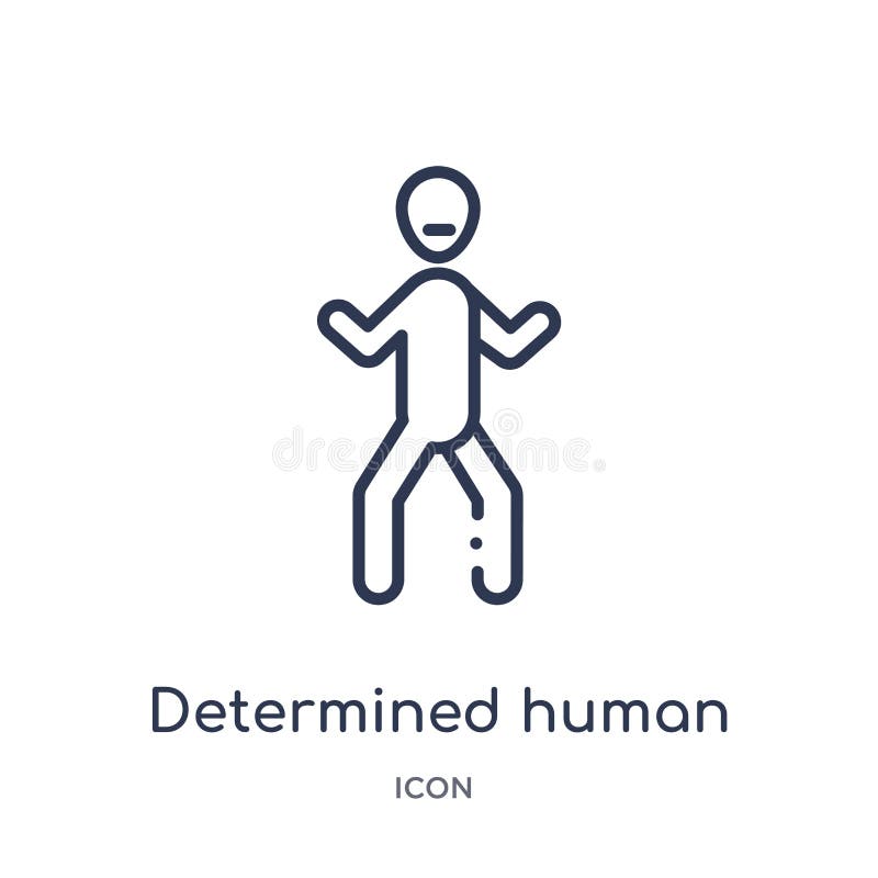 Determined Human Icon. Trendy Flat Vector Determined Human Icon Stock ...