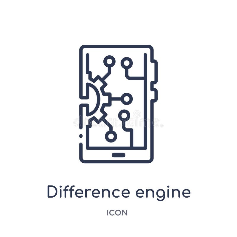 Linear Difference Engine Icon from Artificial Intellegence and Future ...