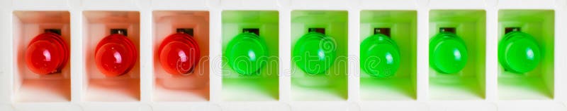 Linear Diode Indicator. Red and Green Leds Stock Image - Image of ...