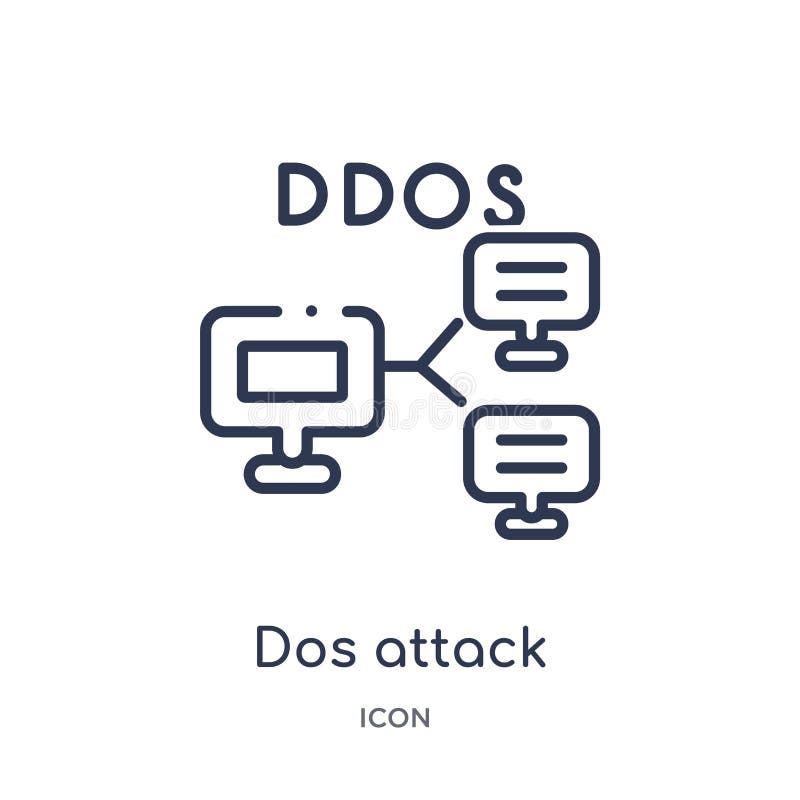 Ddos Icon In Trendy Design Style. Ddos Icon Isolated On White ... Ddos Icon In Trendy Design Style. Ddos Icon Isolated On White ...