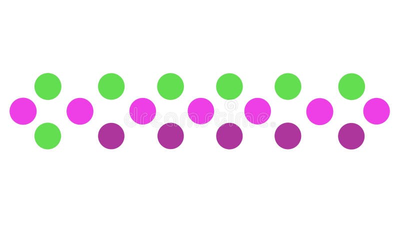 Linear Dot Progression Abstract Data Sequence Vector Design Generative Ai Stock Vector