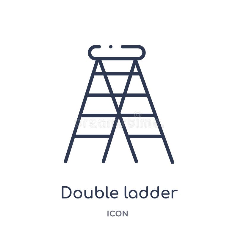 Double Ladder Illustration Stock Illustrations – 659 Double Ladder ...