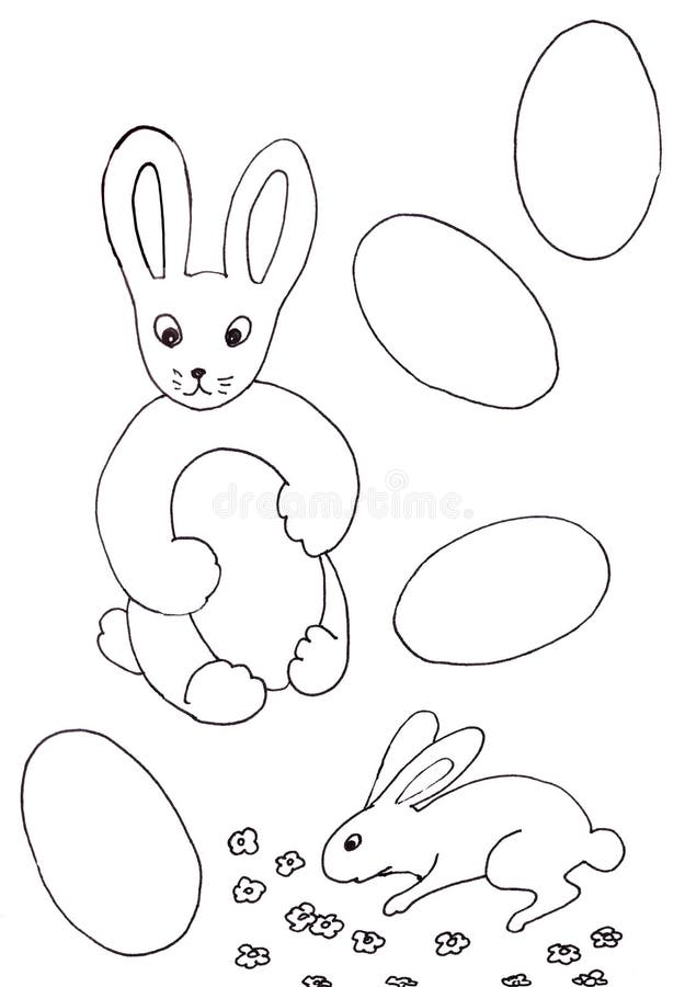 Chocolate Bunny Outline