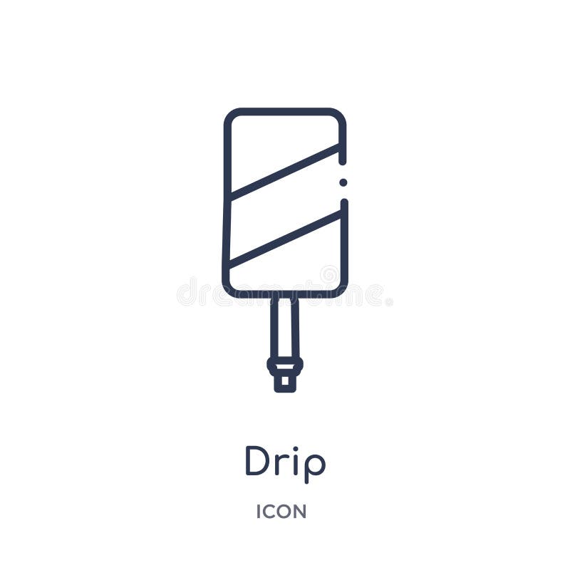 Linear Drip Icon from Drinks Outline Collection. Thin Line Drip Vector ...