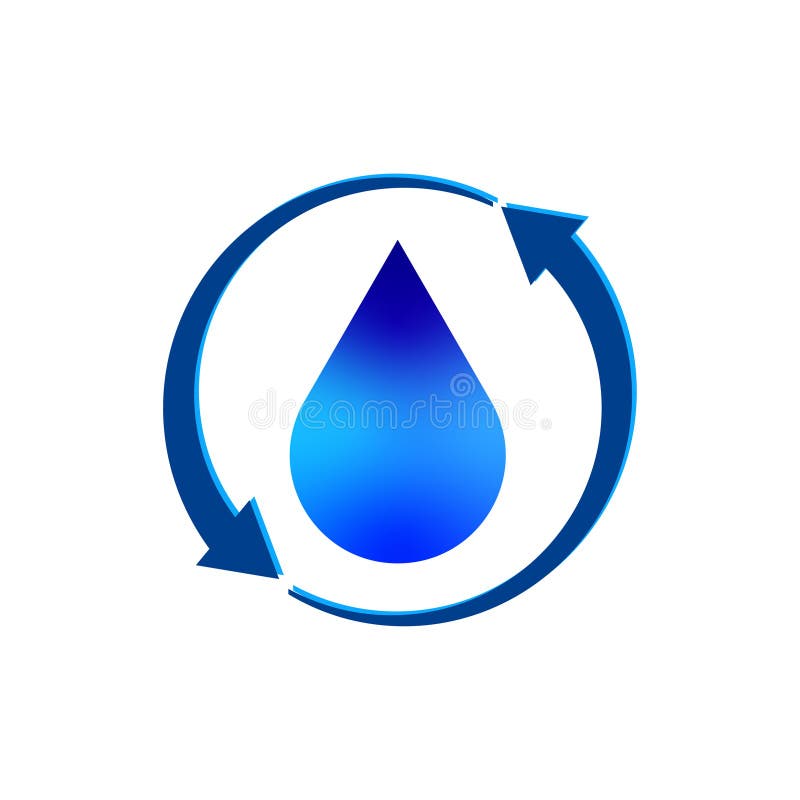 Linear Drop Circular Arrow. Vector Illustration Stock Vector ...