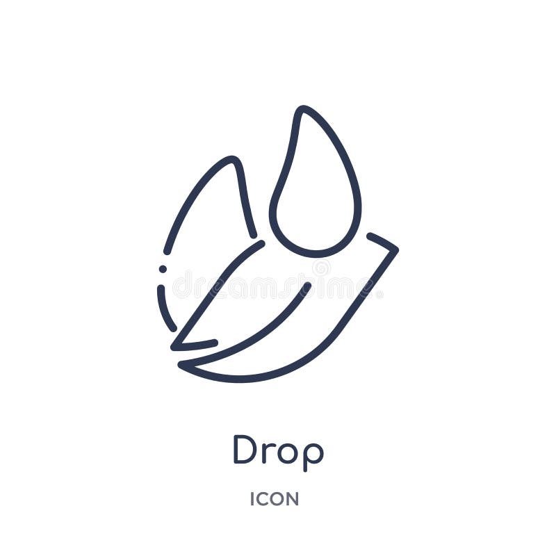 Linear Drop Icon from Ecology Outline Collection. Thin Line Drop Vector ...