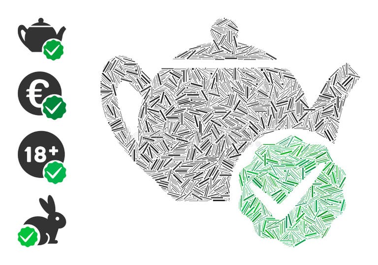 Linear for Dummies only Icon Vector Collage Stock Vector - Illustration ...