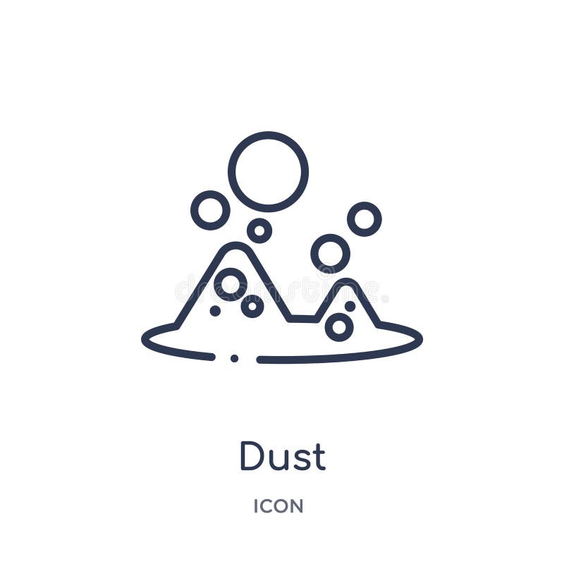Linear Dust Icon from Magic Outline Collection. Thin Line Dust Icon ...